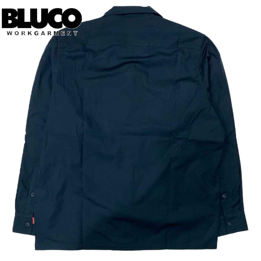 BLUCO ブルコ STANDARD WORK SHIRTS L/S スタンダード ワークシャツ ロングスリーブ 長袖 0109 NAVY ネイビー : 0109nvym : リブラセレクト ...