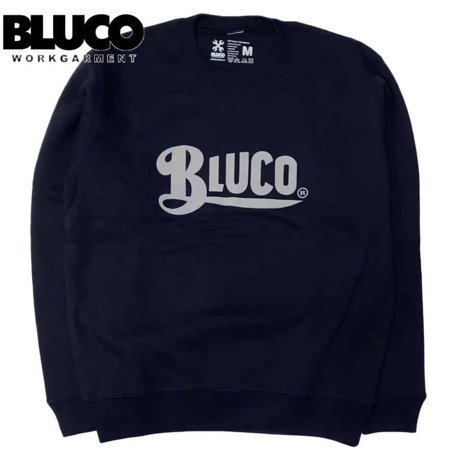 BLUCO（ブルコ） SWEAT SHIRT -Old logo- スウェットシャツ -オールドロゴ- 1210 NAVY ネイビー ...