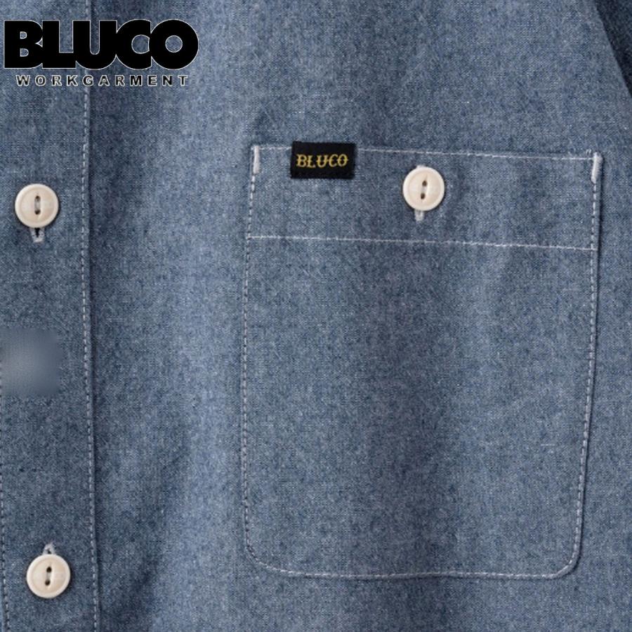 BLUCO ブルコ CHAMBRAY WORK SHIRT シャンブレー ワークシャツ 141-11-121 : リブラセレクトストアヤフー店 - 通販 - Yahoo!ショッピング