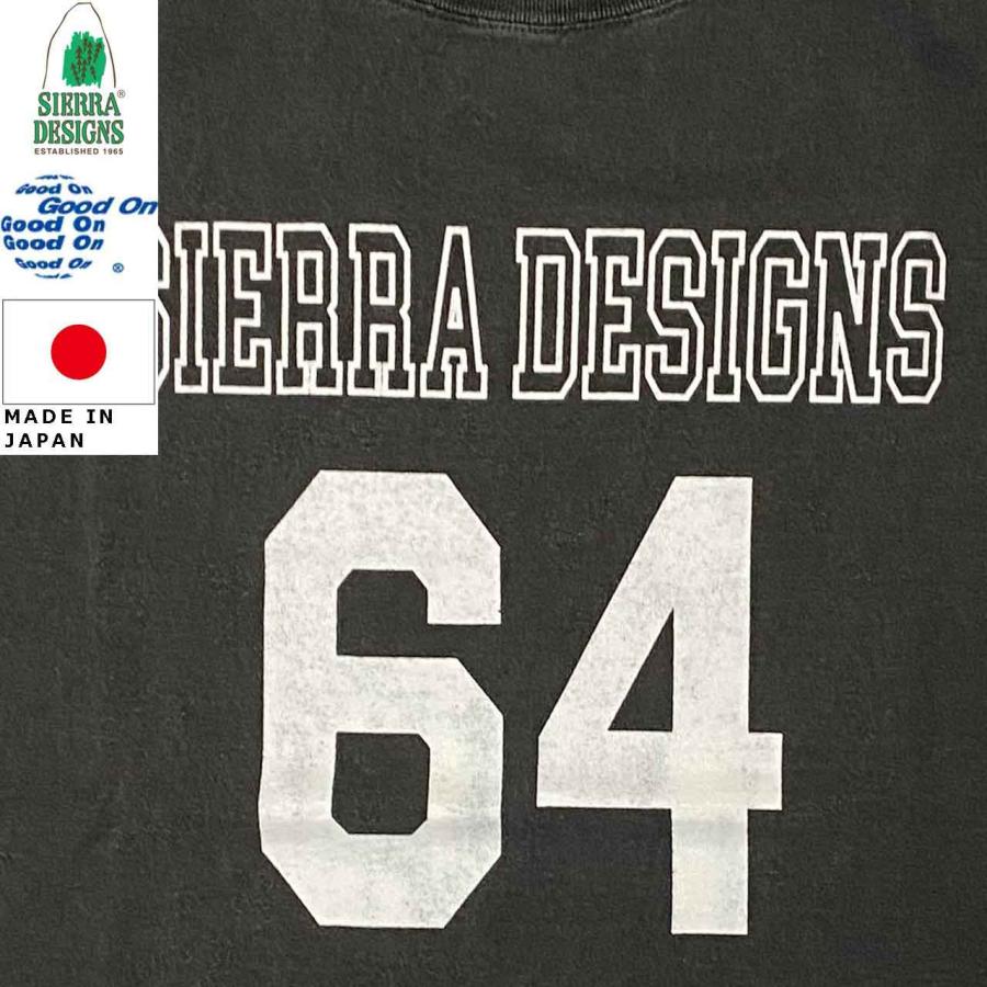 SIERRA DESIGNS Good On × グッドオン×シエラデザイン コラボTシャツ 64 TEE Black/White made ...
