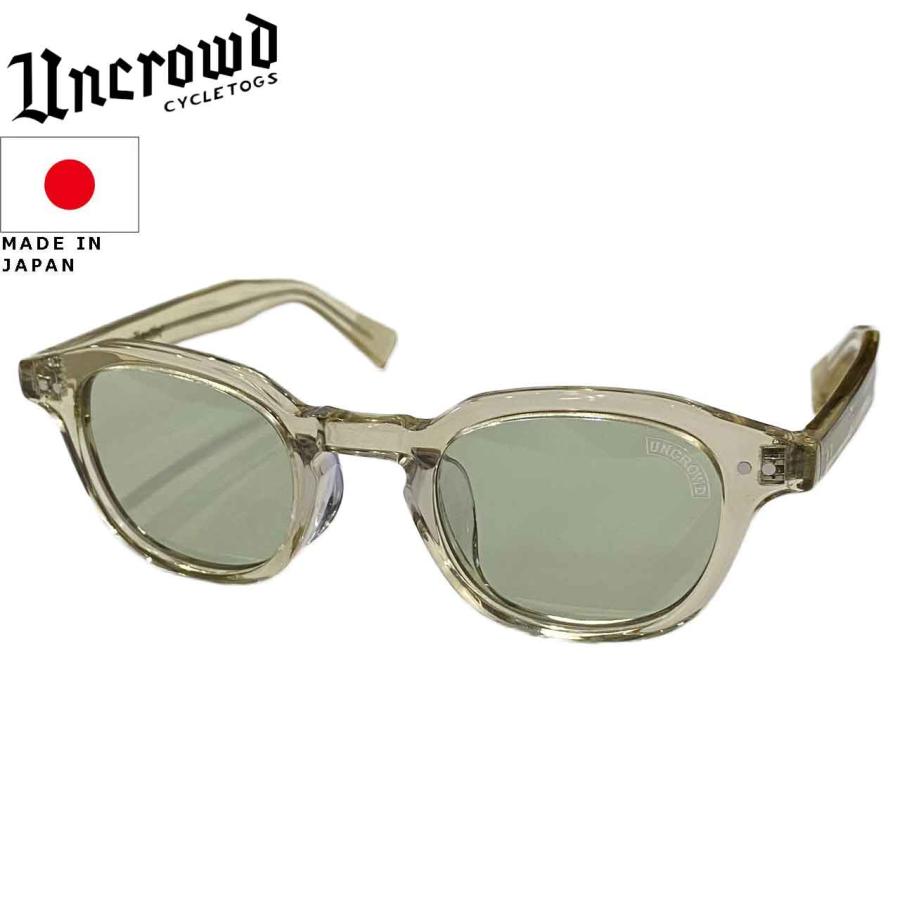 UNCROWD アンクラウド Model-LANGLEY モデル-ラングレー シェード サングラス ANTIQUE CLEAR-GREEN アンティーククリア-グリーン UC-034 ...