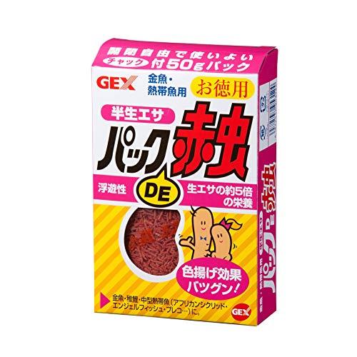 GEX ジェックス パックDE赤虫 (半生エサ) お徳用 50g : ls05bf277cec : Life select - 通販 - Yahoo!ショッピング