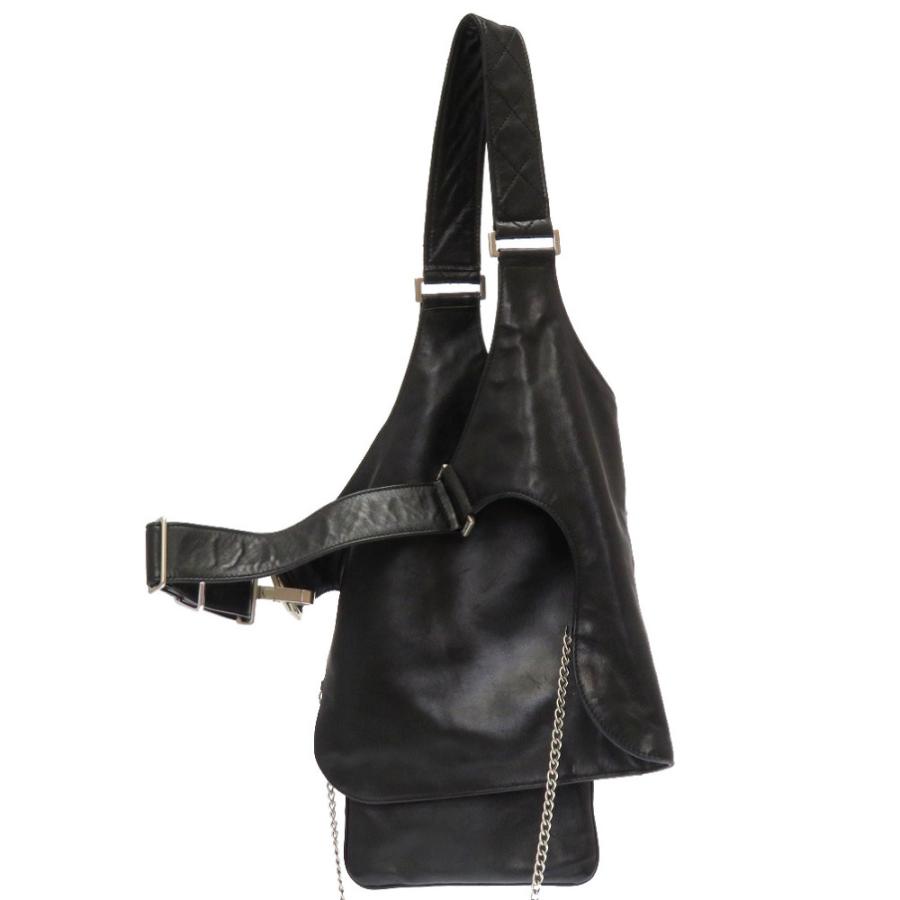 CHANEL 美品 シャネル ジャケットバッグ ラムスキン ブラック CHANEL 美品 シャネル ジャケットバッグ ラムスキン ブラック