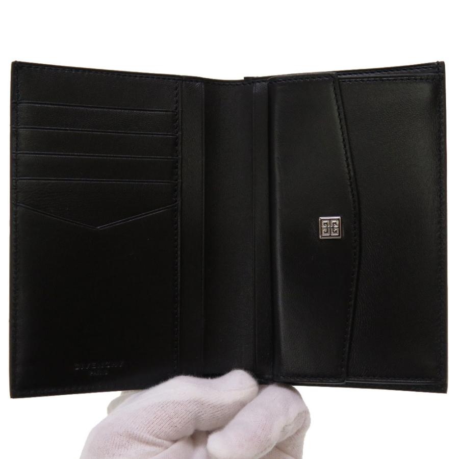 未使用 ジバンシー ブラック レザー BB605AB0CQ 001 二つ折り財布 財布 黒 0100 GIVENCHY ジバンシィ ...