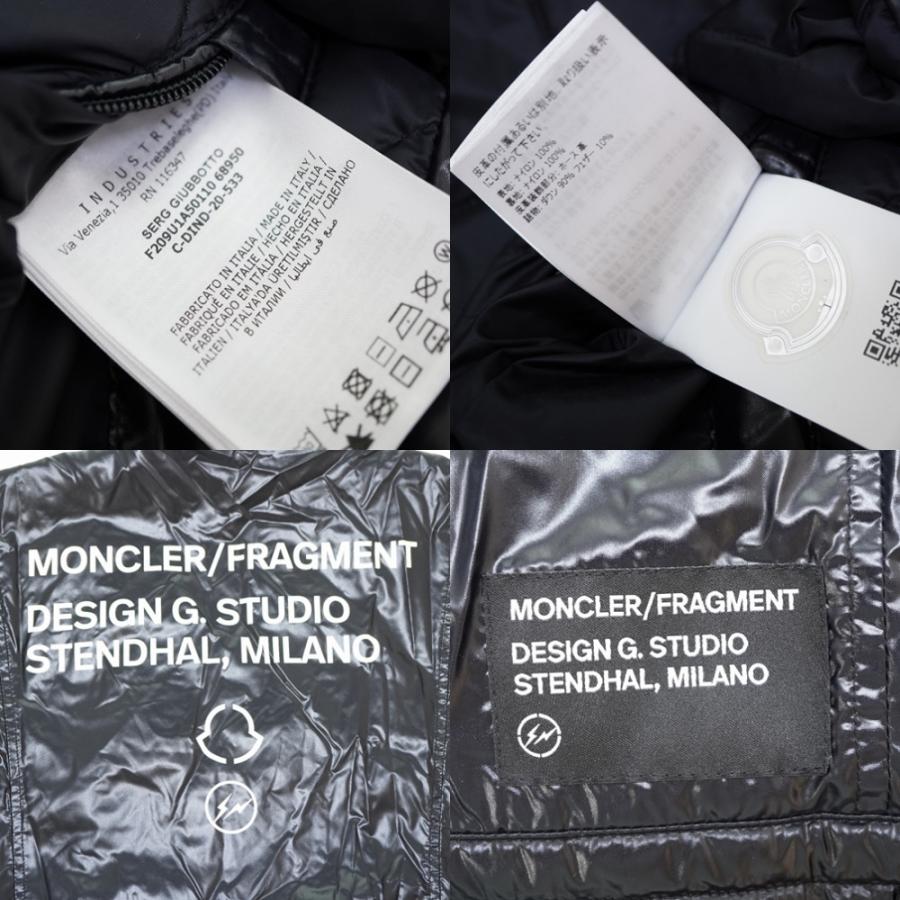 MONCLER 美品 モンクレール × ルイスレザー フラグメント MONCLER 美品 モンクレール × ルイスレザー フラグメント