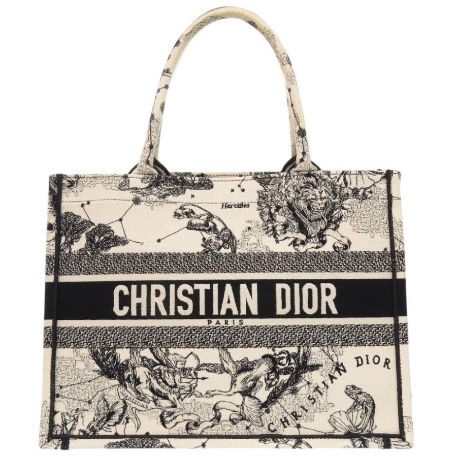 美品 クリスチャンディオール ブックトート ミディアム キャンバス M1296ZRHZ-M06E トートバッグ ホワイト 0386 Christian Dior : 6j0386ip6b4 ...