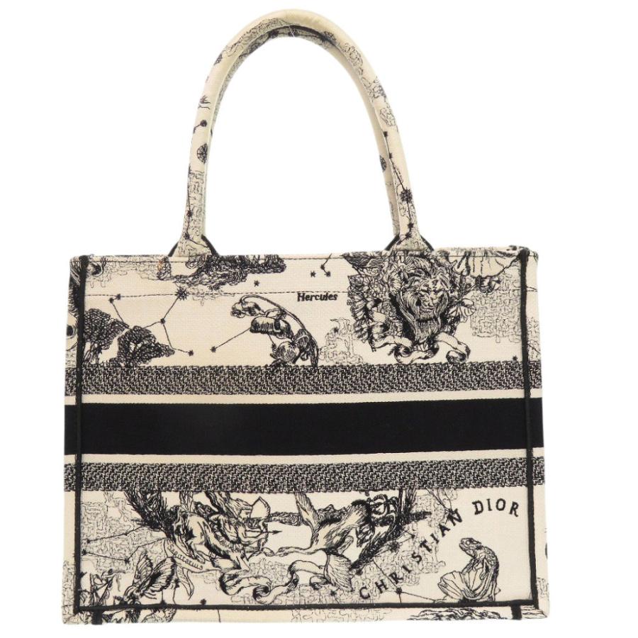 美品 クリスチャンディオール ブックトート ミディアム キャンバス M1296ZRHZ-M06E トートバッグ ホワイト 0386 Christian Dior : 6j0386ip6b4 ...