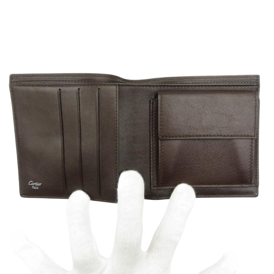 新品同様 カルティエ サントス レザー ブラウン 二つ折り財布 0571 Cartier : 6l0571igg5 : LIFE TIME ヤフーSHOP - 通販 - Yahoo!ショッピング
