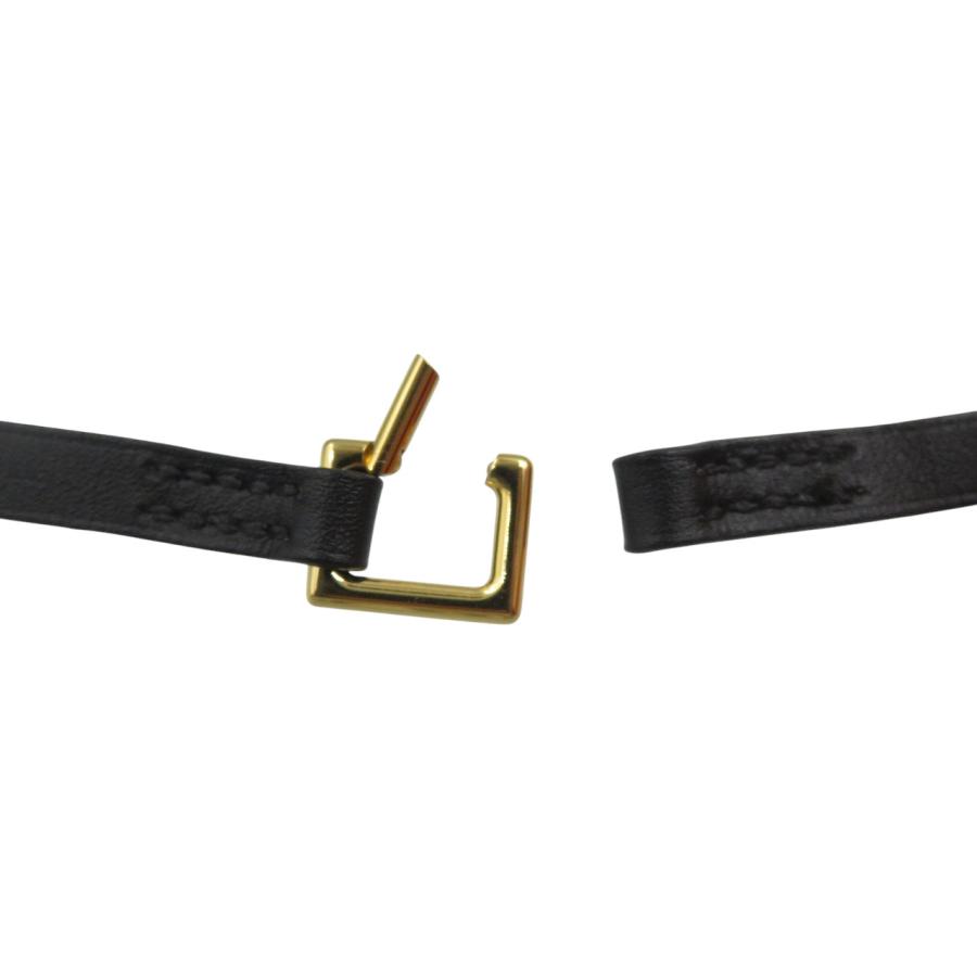 HERMES 新品同様 エルメス レザー ブラック ゴールド O刻印 チョーカー 1340 : LIFE TIME ヤフーSHOP - 通販 ...