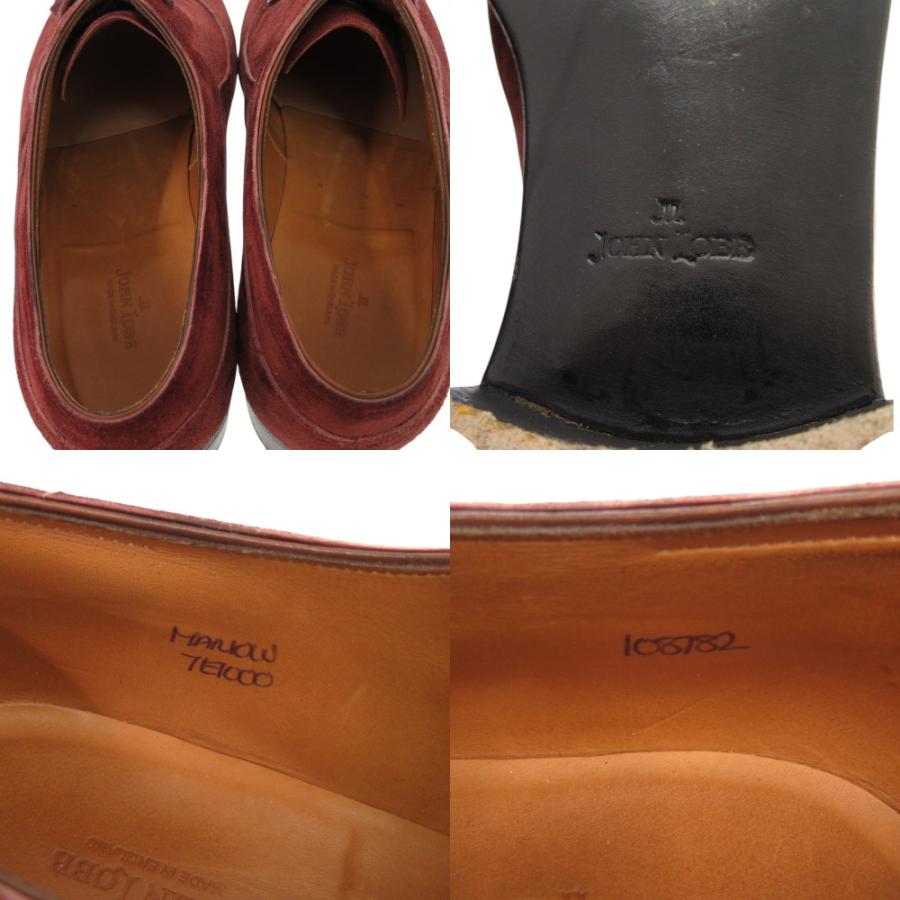 JOHN LOBB 美品 ジョンロブ MARLOW スエード バーガンディ サイズ7 ビジネスシューズ ドレスシューズ 1493 John Lobb メンズ : LIFE TIME ヤフー ...
