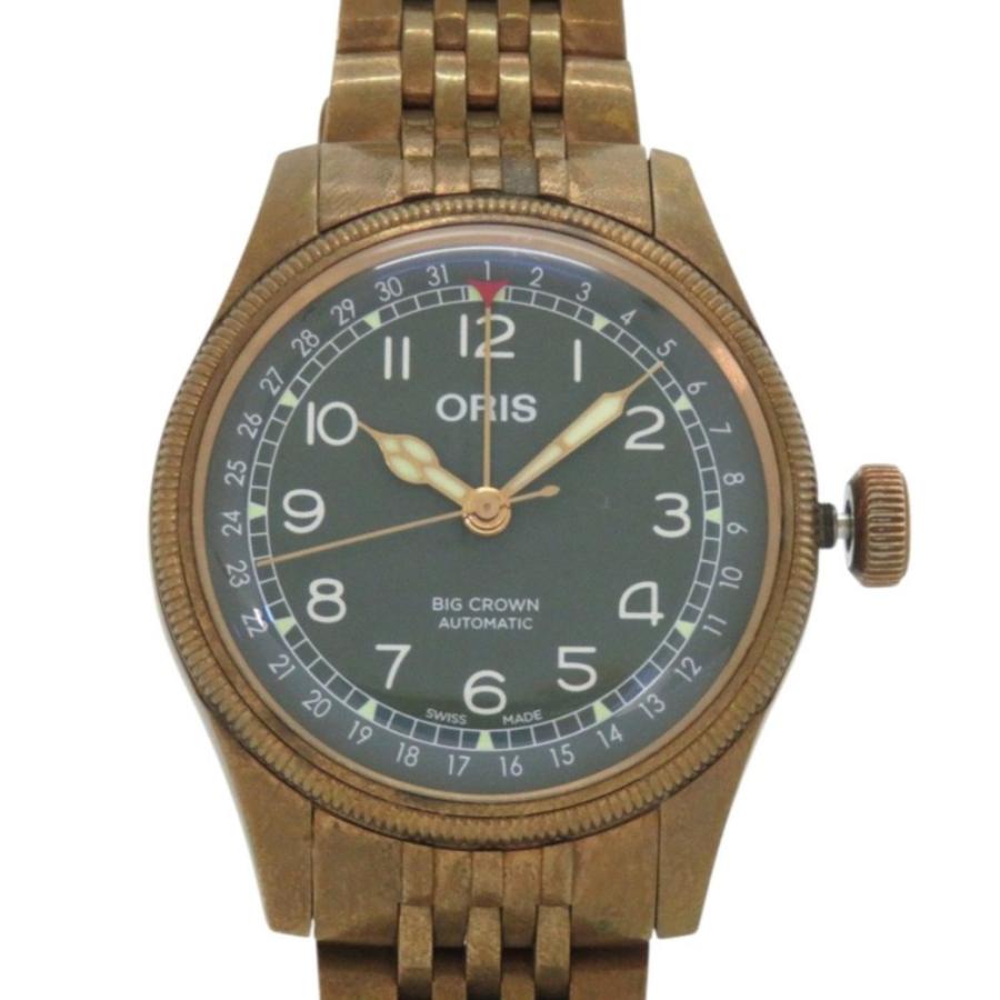 ORIS オリス ビッグクラウン ブロンズ ポインターデイト 01 754 7741 3167 SS グリーン 自動巻き 腕時計 0239 : LIFE TIME ヤフーSHOP - 通販 ...