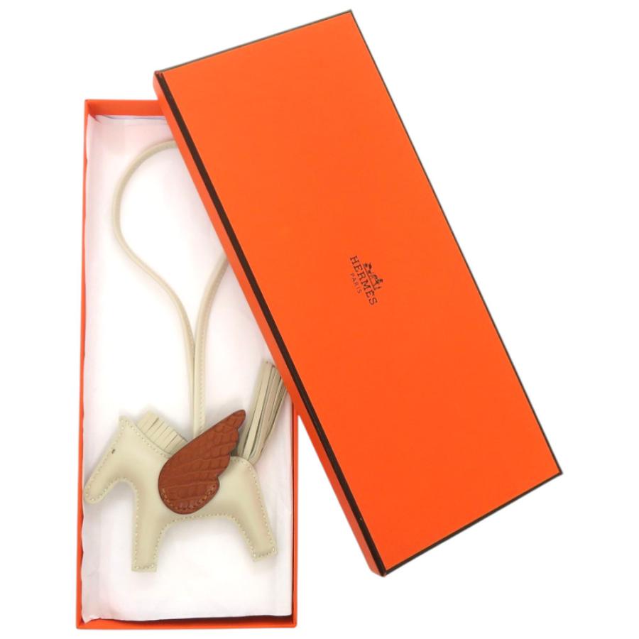 HERMES（エルメス） 新品同様 ロデオペガサスPM タッチ アニョーミロ アリゲーター クレ クラフト Z刻印(2021年製) バッグチャーム 0383 HERMES : LIFE ...