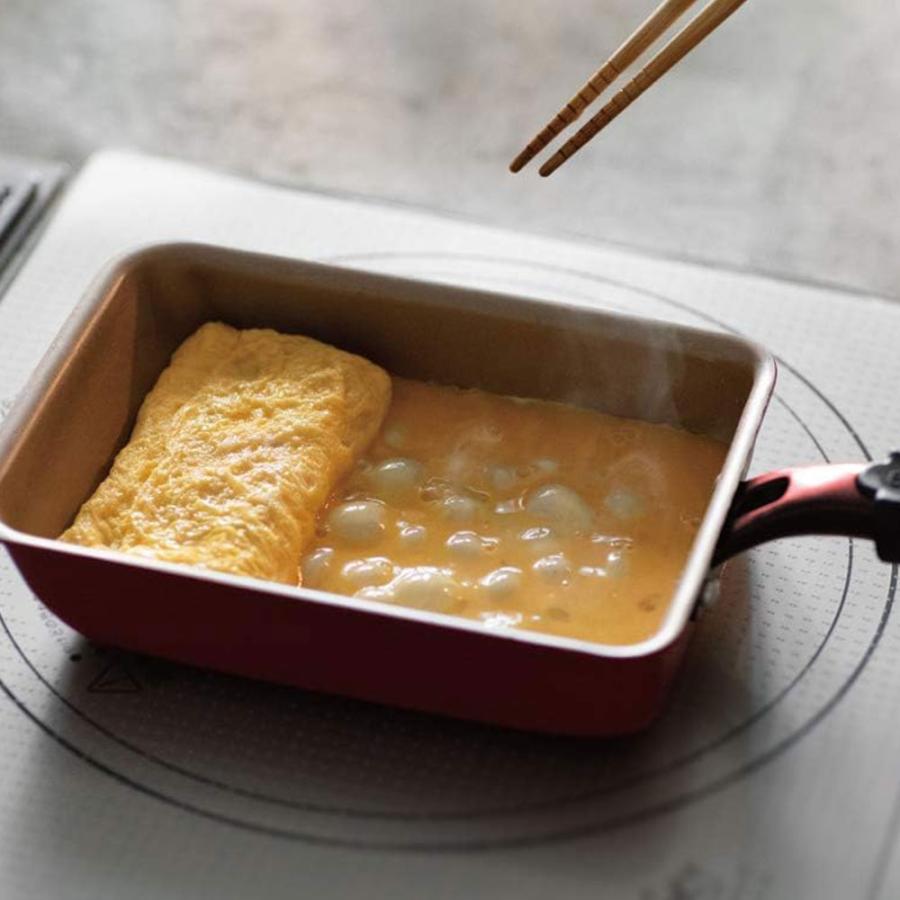 evercook ドウシシャ 玉子焼きフライパン α (エバークックアルファ) 13×18cm レッド EAFP13RD ガス火・IH対応 玉子焼き 送料無料 (sa) : らいふ堂 - 通販 ...