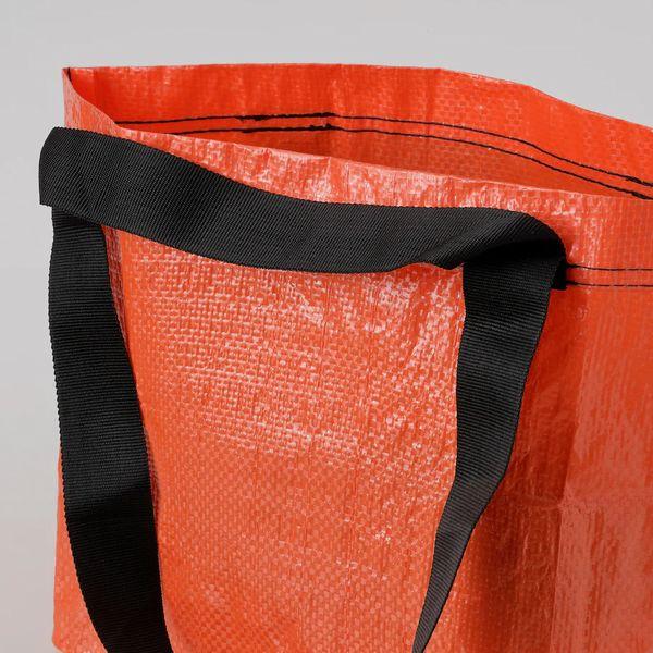 イケア（IKEA） キャリーバッグ Sサイズ HELKNAPP ヘルクネップ 1袋 オレンジ 13L 27x27cm 奥行18cm シティ ...