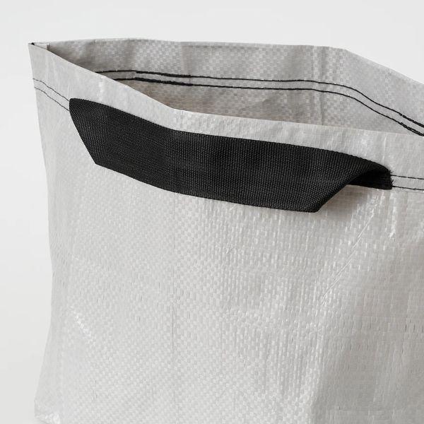 イケア（IKEA） キャリーバッグ Sサイズ HELKNAPP HOMOTOR ホモートル 1袋 ライトグレー 13L 27x27cm 奥行 ...