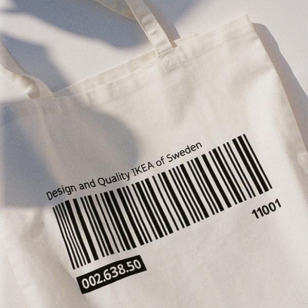 イケア IKEA トートバッグ EFTERTRADA エフテルトレーダ 1袋 綿ホワイトバッグ エコバッグ : Life Coorde - 通販 - Yahoo!ショッピング