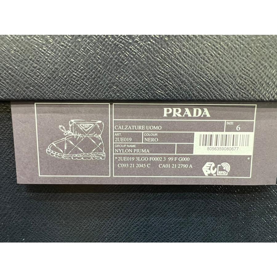 PRADA プラダ 2UE019 パデッドナイロンブーツ CALZATUREUOMO NERO ブラック サイズ6(約25cm) : ライフクリエイト - 通販 - Yahoo!ショッピング