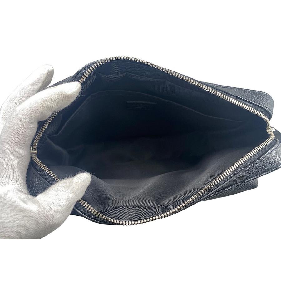ルイヴィトン ショルダーバッグ アウトドア・メッセンジャーPM M30233 ノワール タイガレザー シルバー金具 LOUIS VUITTON ...
