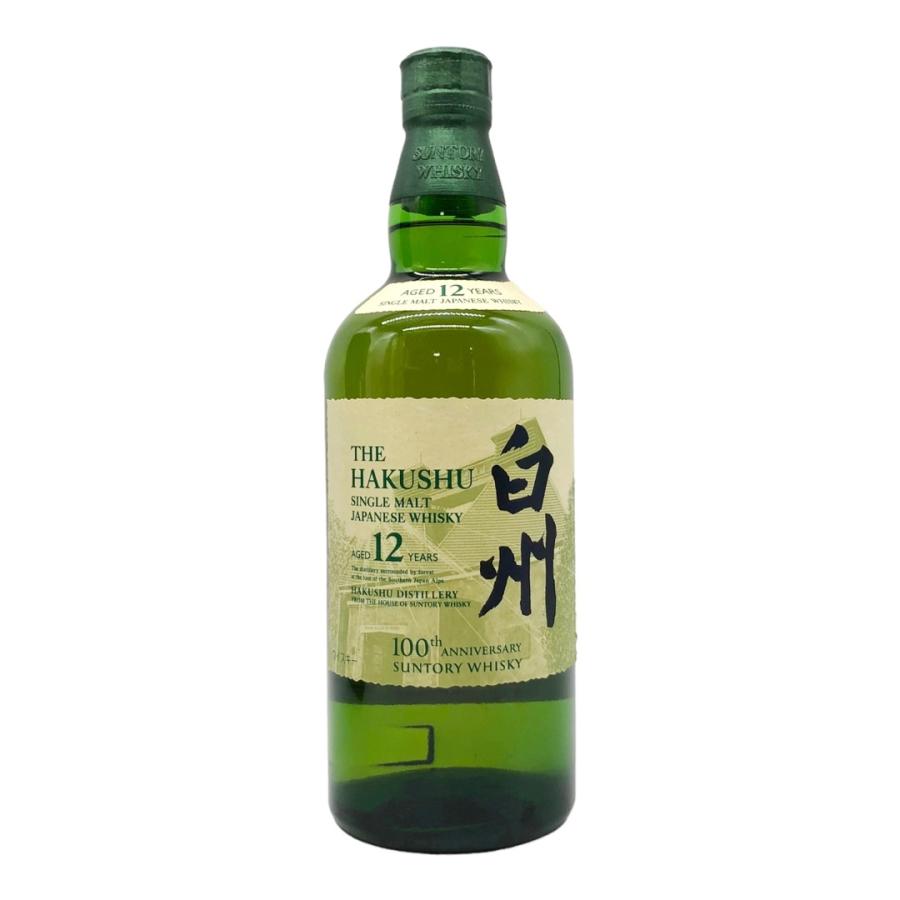未開栓 SUNTORY THE HAKUSHU SINGLE MALT WHISKY AGED12YEARS 100th ANNIVERSARY サントリー ウイスキー 白州 12年 100 ...