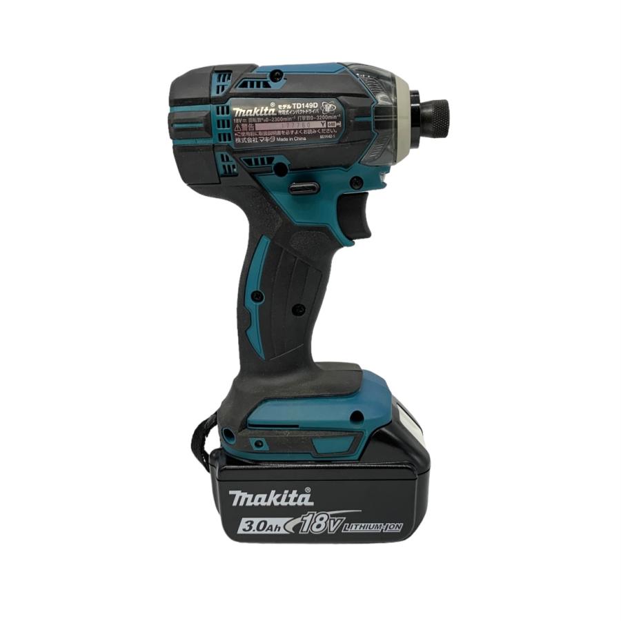 マキタ 未使用展示品 makita 充電式インパクトドライバ TD149DRFX 18V フルセット バッテリ2個・メロディ付充電器付 青 : ライフクリエイト - 通販 - Yahoo!ショッピング