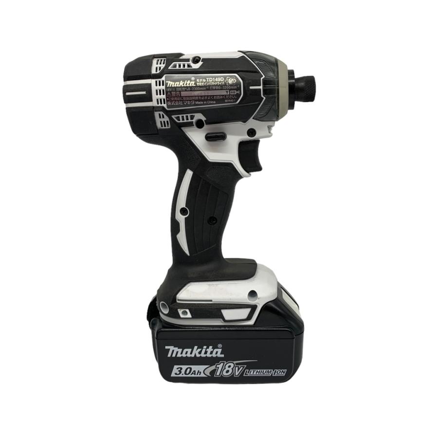 未使用展示品 makita マキタ 充電式インパクトドライバ TD149DRFXW 18V フルセット バッテリ2個・メロディ付充電器付 白 : m-td149drfxw : ライフクリエイト ...