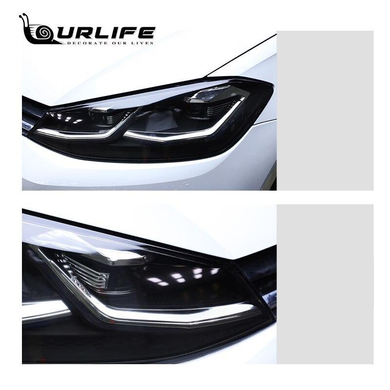 2個tpuカー用品黒ヘッドライトフィルムアンチスクラッチ保護フォルクスワーゲンvwゴルフ7 7.5 Mk7 2019 2020アクセサリー : ライフライブラリー - 通販 - Yahoo ...