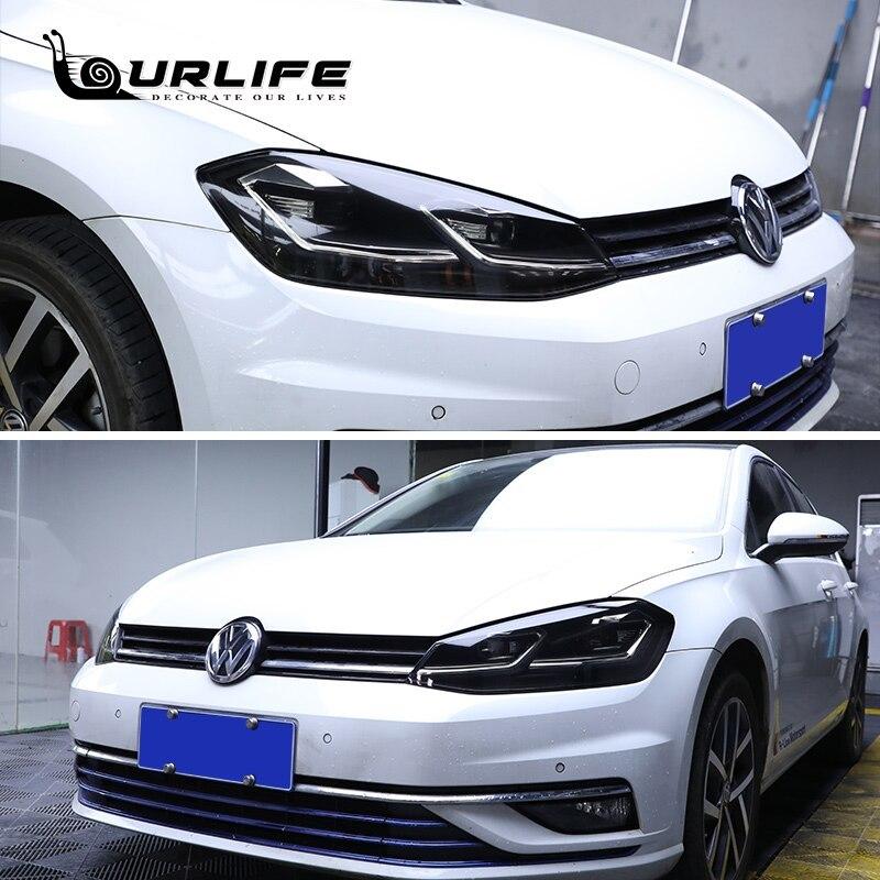 2個tpuカー用品黒ヘッドライトフィルムアンチスクラッチ保護フォルクスワーゲンvwゴルフ7 7.5 Mk7 2019 2020アクセサリー : ライフライブラリー - 通販 - Yahoo ...