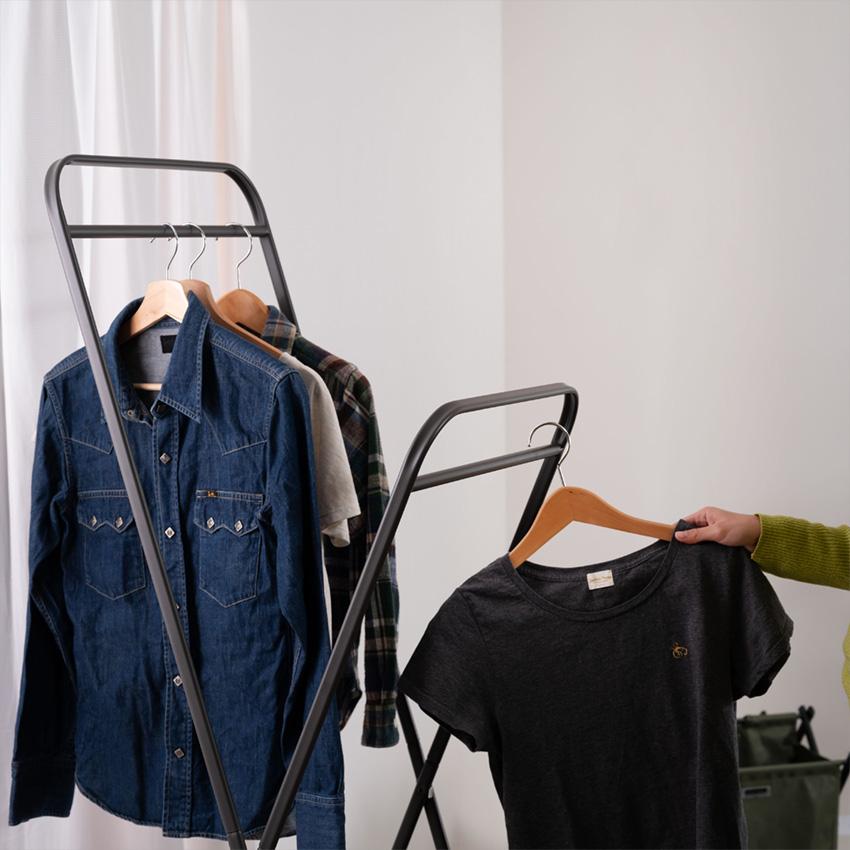 フォールディングハンガー 折り畳み コンパクト 東谷 MIP-65 : LIFE LUCK ヤフー店 - 通販 - Yahoo!ショッピング