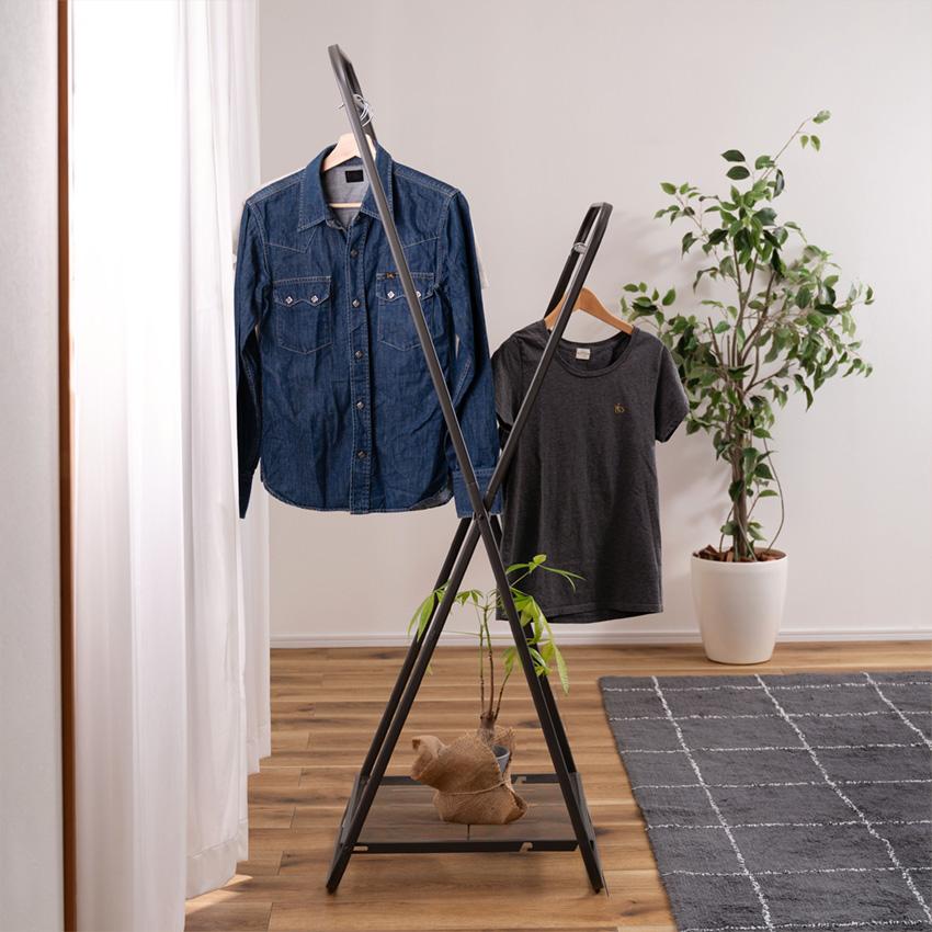 フォールディングハンガー 折り畳み コンパクト 東谷 MIP-65 : LIFE LUCK ヤフー店 - 通販 - Yahoo!ショッピング