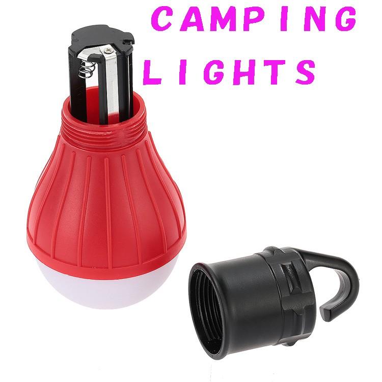 野外アウトドア 吊式 3LED電球 夜釣り キャンプ 登山 テントランタンライト 乾電池単四使用 ポータブルフック提灯 防滴電球LED 点灯モード3種類 LP-TE3LED : ライフパワー ...