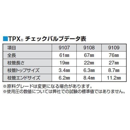 サンプラテック TPXチェックバルブ（逆止弁） L（6個入） 09109 1組（6個) : 生活計量(ライフスケール) - 通販 ...