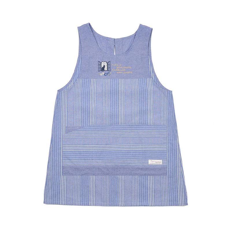 クスグル エプロン エプロン釦リボンあき 225105-02#2/BL ブルー ML : LifeShop369 - 通販 - Yahoo!ショッピング