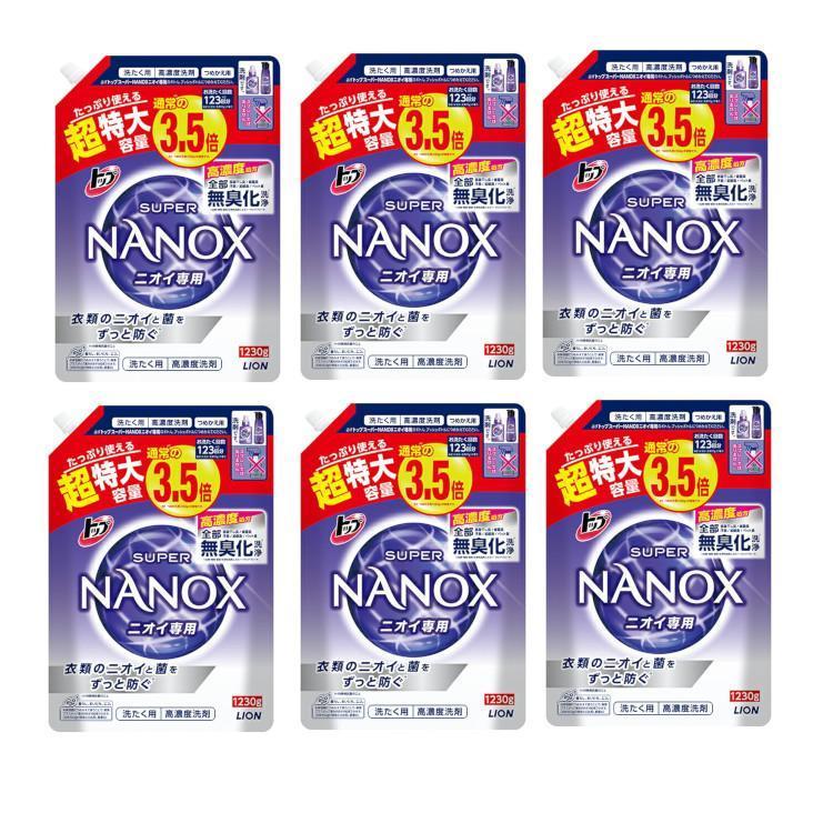 SUPER NANOX トップ スーパーナノックス つめかえ用 超特大(1230g*6袋セット) : ライフスタイルYahoo!店 - 通販 - Yahoo!ショッピング