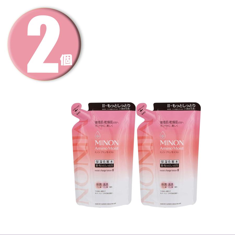 第一三共ヘルスケア (2個) MINON ミノン アミノモイスト モイストチャージ ローションII つめかえ用 もっとしっとりタイプ 130mL ×2個 保湿化粧水 : ライフスタイル ...