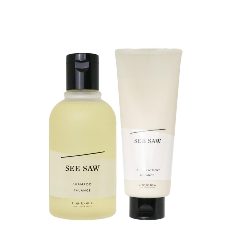 SEE/SAW 2個セット ルベル シーソー シャンプー 250ml トリートメント 200ml バランス Lebel BALANCE サロン専売品 : Life With Cosme ...