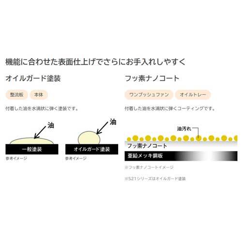 ノーリツ [法人限定][即納在庫有り] NFG9S21MSI NORITZ レンジフード クララ 90cmタイプ コンロ連動なし シルバー ...