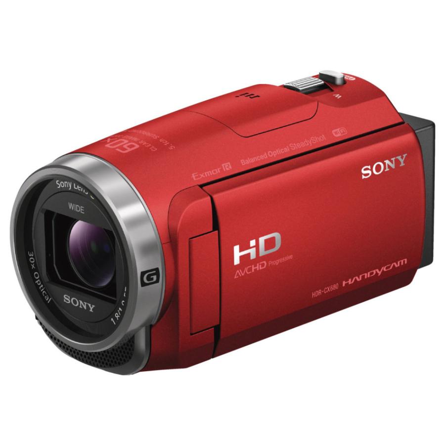 SONY ソニー Handycam HDR-CX680（R） （レッド） ビデオカメラ : らいぶshop - 通販 - Yahoo!ショッピング