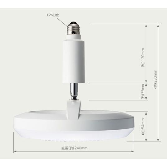 サーキュライト ドウシシャ CIRCULIGHT(サーキュライト) メガシリーズ E26モデル DSLS10MCWH :dsls10mcwh-sh:ライト館 - 通販 - Yahoo!ショッピング