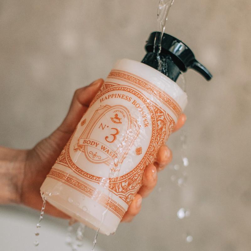 OPTATUM ボディソープ＋ボディローションセット 低刺激 潤い パフューム ボディケア ハピネスブースター 各500ml 大容量 ギフト プレゼント : 自分照らすライフスタイル ...