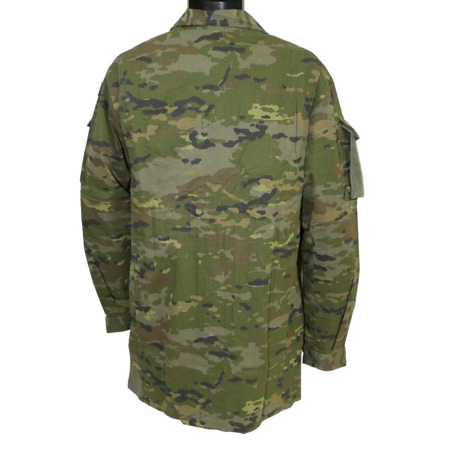 MILITARY スペイン軍 海軍 フィールドジャケット コンバットジャケット M09ピクセルウッドランドカモ Mロング 表記1L 新品 ...