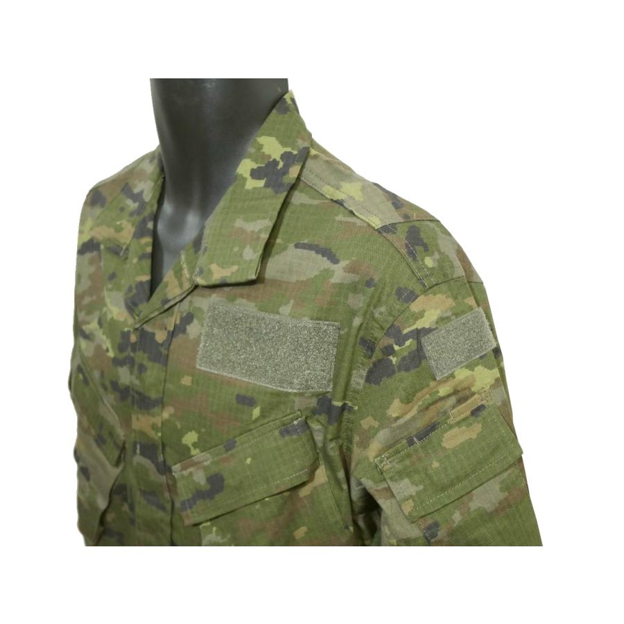 MILITARY スペイン軍 海軍 フィールドジャケット コンバットジャケット M09ピクセルウッドランドカモ Mロング 表記1L 新品 ...