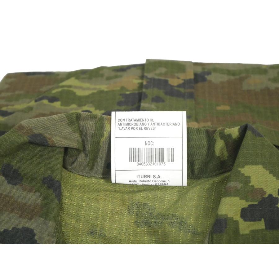 MILITARY スペイン軍 海軍 フィールドジャケット コンバットジャケット M09ピクセルウッドランドカモ Mロング 表記1L 新品 ...