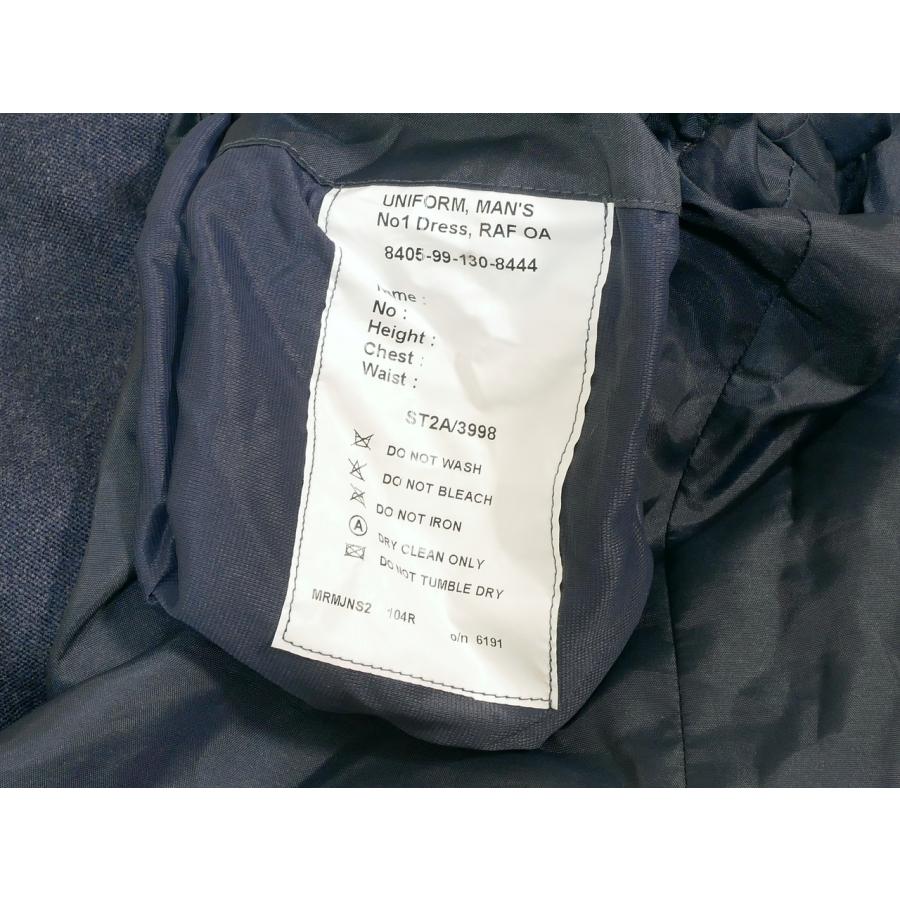 MILITARY イギリス軍 RAF No1 ドレスジャケット フライトサージェント 通信士 山岳救助隊 ベルト付き サイズ表記104R 画像 ...