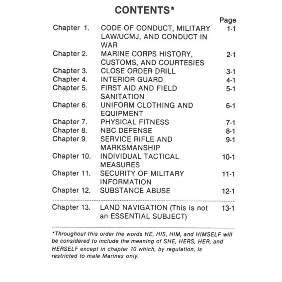 MILITARY（ミリタリー） アメリカ軍 USMC 海兵隊 必須科目 教本 United States Marine Guidebook ...