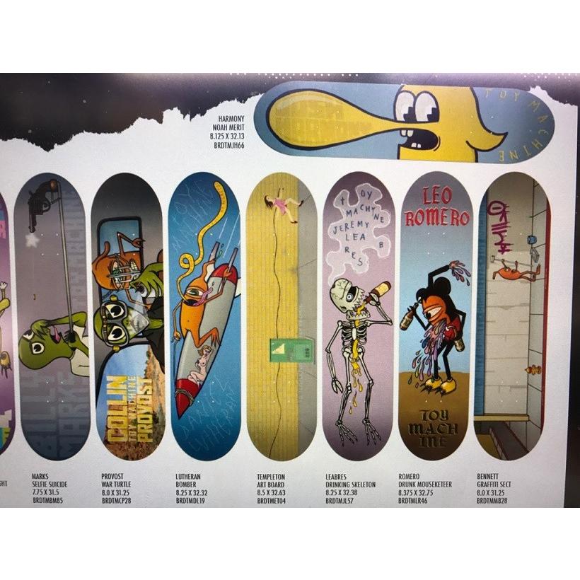 Supreme 【TOY MACHINE】8.5 ED TEMPLETON ART BOARD SKATEBOARD DECKトイマシーン ...