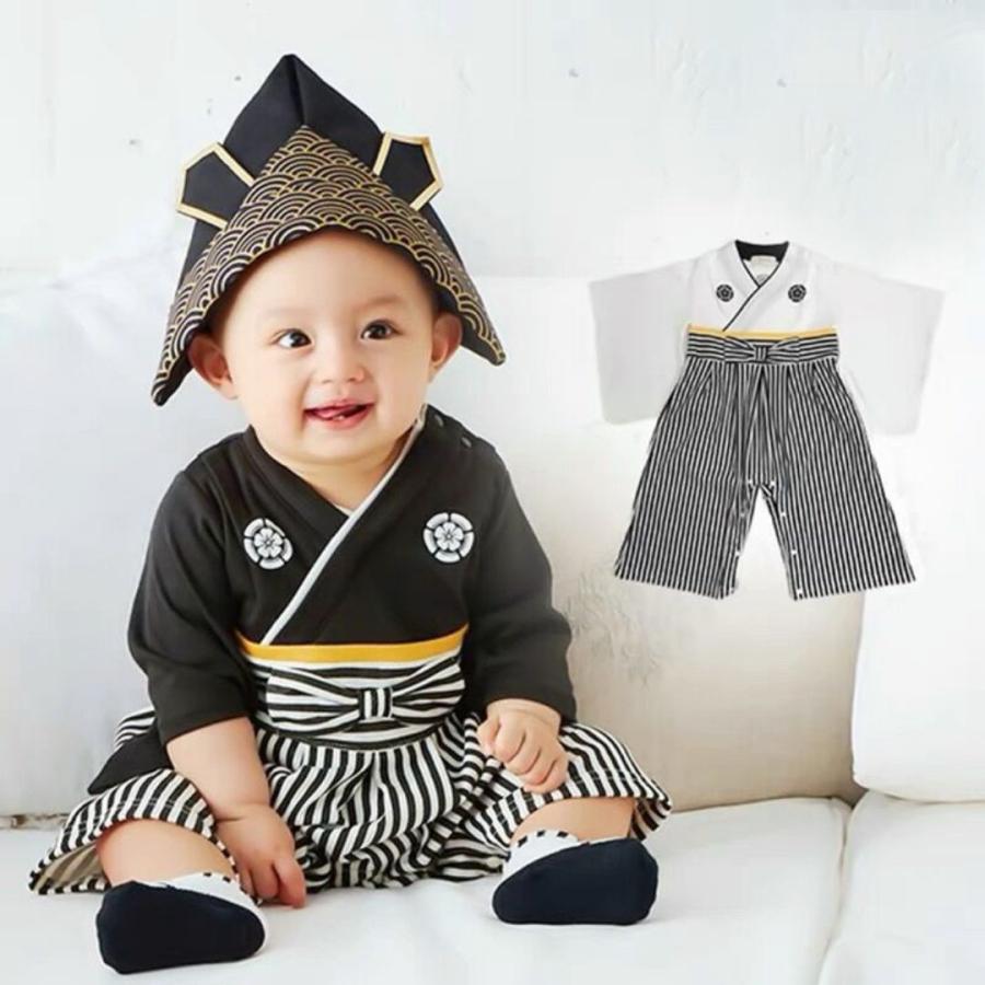 袴 ロンパース 和服 着物 出産祝い 七五三 結婚式 フォーマル 男の子 お正月 初節句 節句 60 70 80 90 衣装 コスチューム : lilystory - 通販 - Yahoo ...