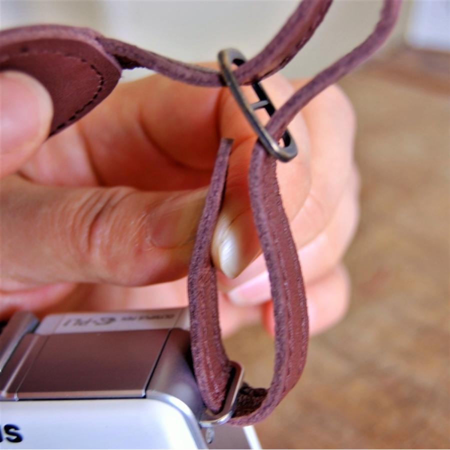 カメラ ストラップ 一眼レフ レザー 本革 ミラーレス 男女兼用 お洒落 カメラベルト レディース 日本製 ラブハンズ チロルの2wayカメラ ...