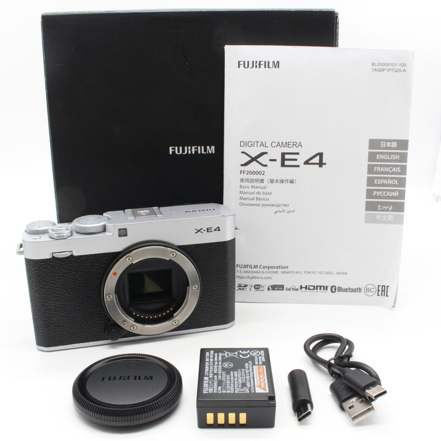 FUJIFILM X-E4 ボディ シルバー ショット数5100回 : 7168 : リミレス ヤフーショッピング店 - 通販 - Yahoo!ショッピング