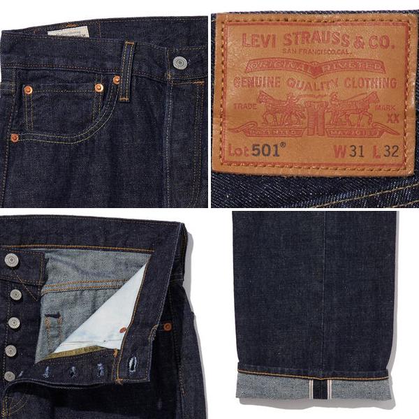 Levi's LEVIS 501 SELVEDGE DENIM DARK INDIGO 005013377 23H176 リーバイス セルビッ ...