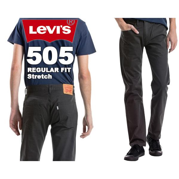 Levi's LEVIS 505 REGULAR FIT JEANS GRAPHITE SATURATED SLUB 005050716 ...